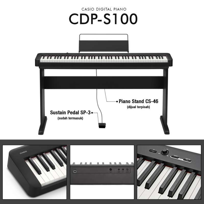 Jual Casio Digital Piano Cdp S100 / Cdps100 / Cdps 100 Di Seller Artech ...