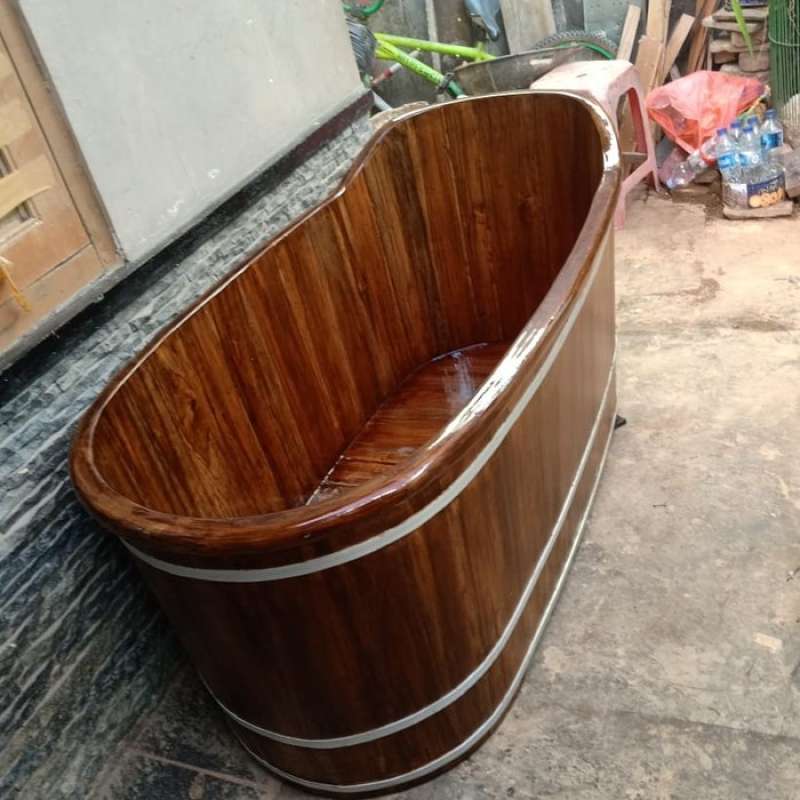 Jual Bathtub Kayu Jati P150cm di Seller Gallery_De Terazzo - Meruyung ...