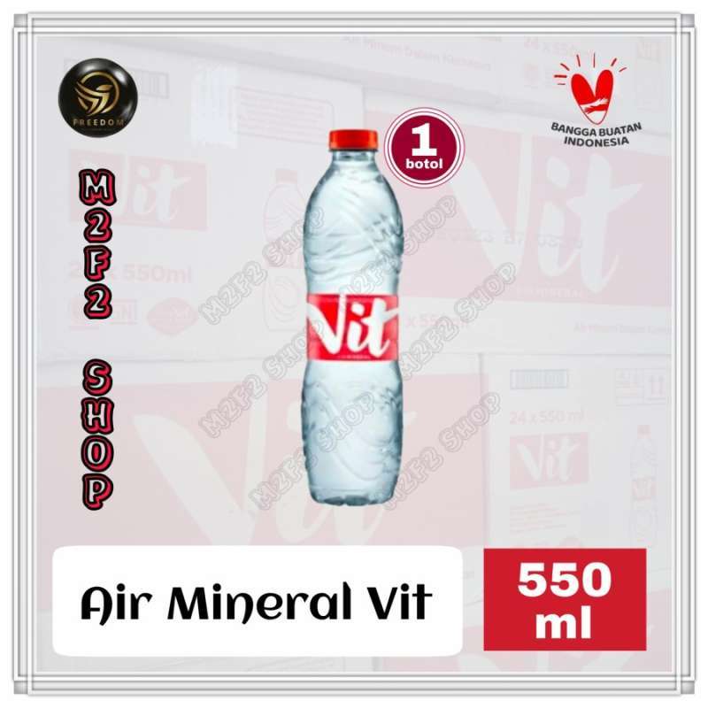 Promo Air Mineral Vit Botol Pet - 550 ml (Kemasan Satuan) Diskon 40% di ...