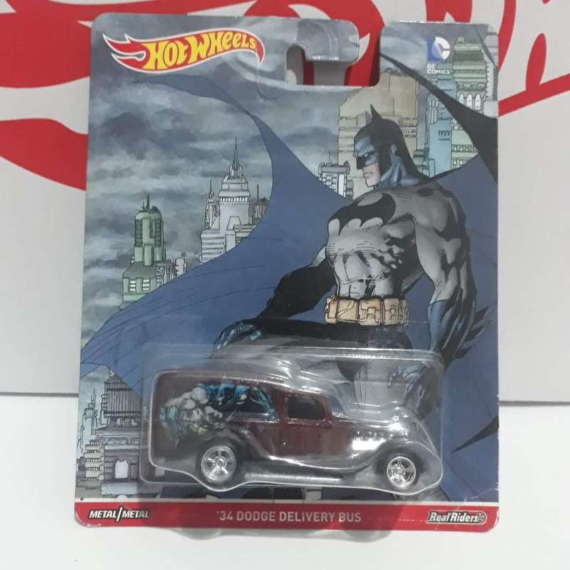 Jual mainan diecast hotwheels mobil batman dodge delivery ban karet di ...