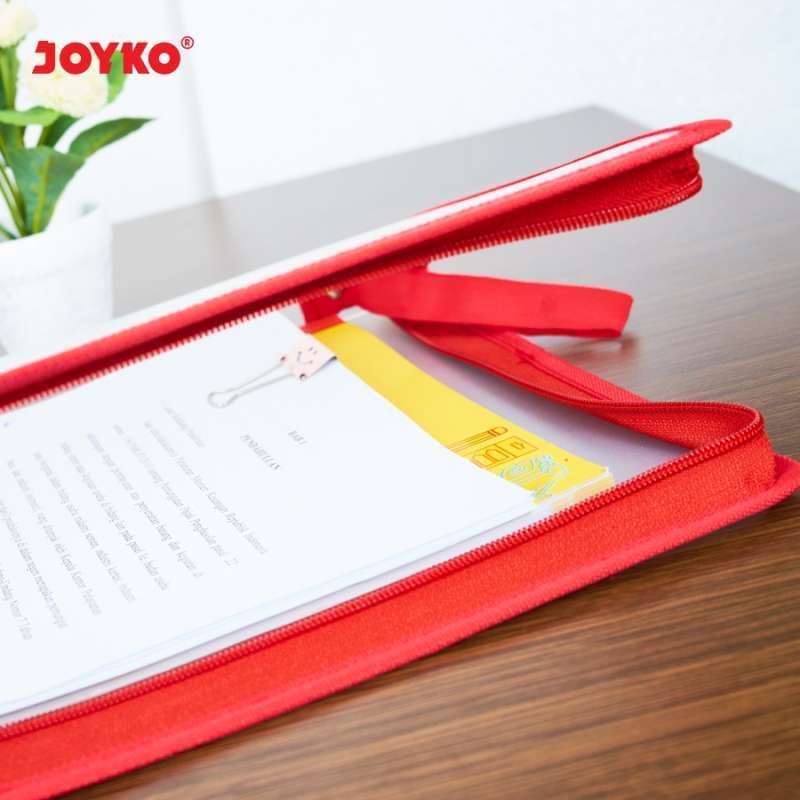 Jual Joyko Zipper File Folio F4 / Map Plastik Resleting ZF-2539 di ...
