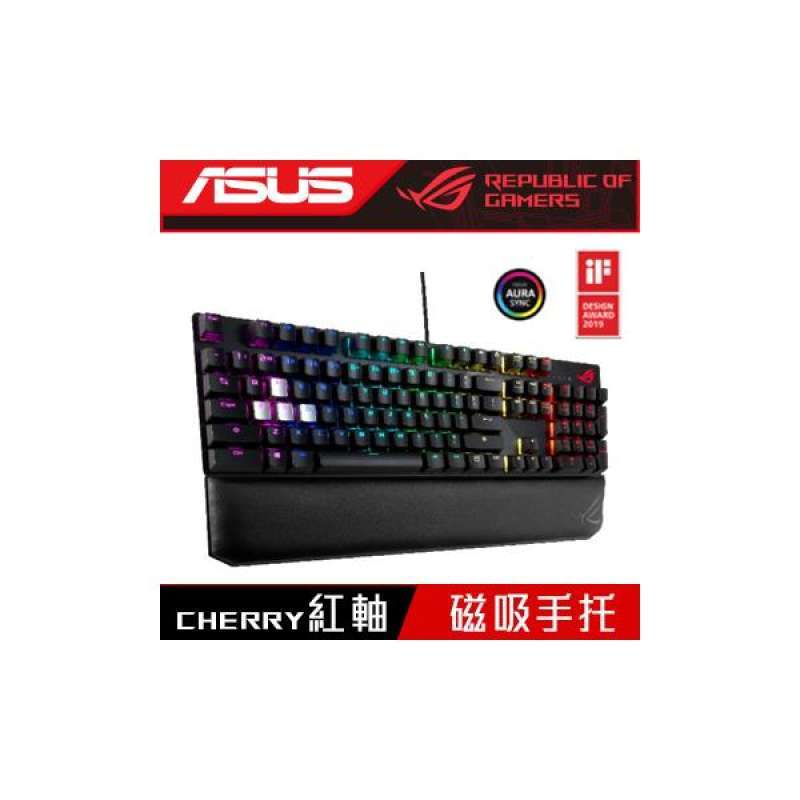 Jual ASUS ROG STRIX SCOPE Deluxe RGB Mechanical Gaming Keyboard - Red ...