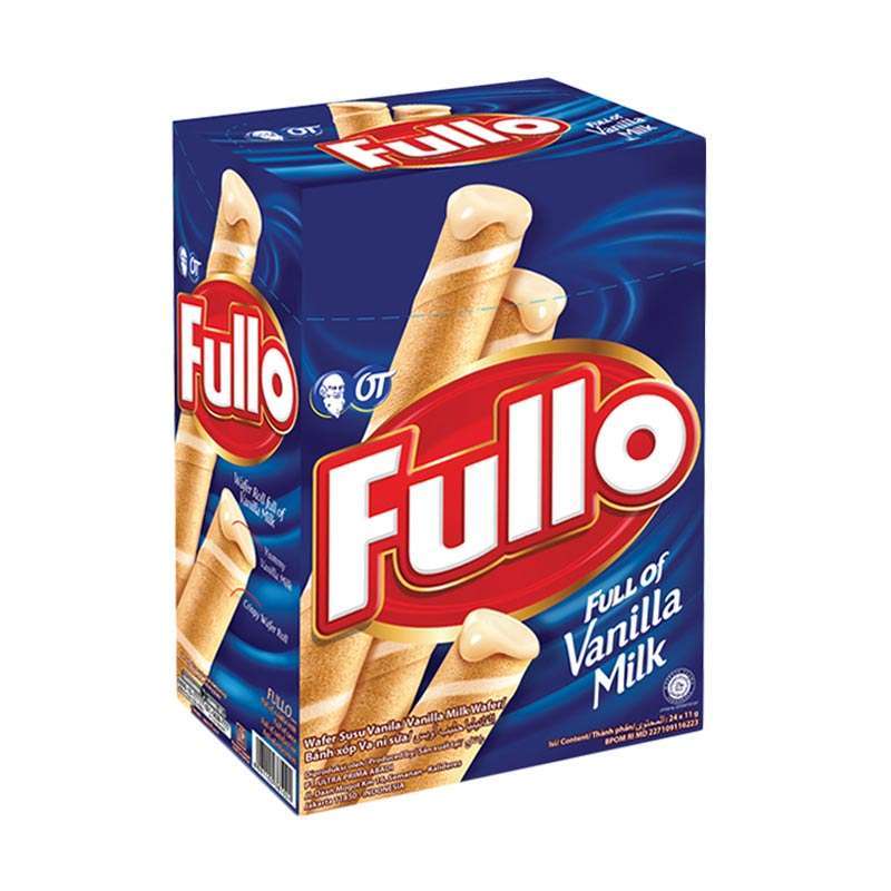 Jual 1 box - FULLO Vanilla Wafer Roll [8Gr] di Seller Adhins Smart Shop ...