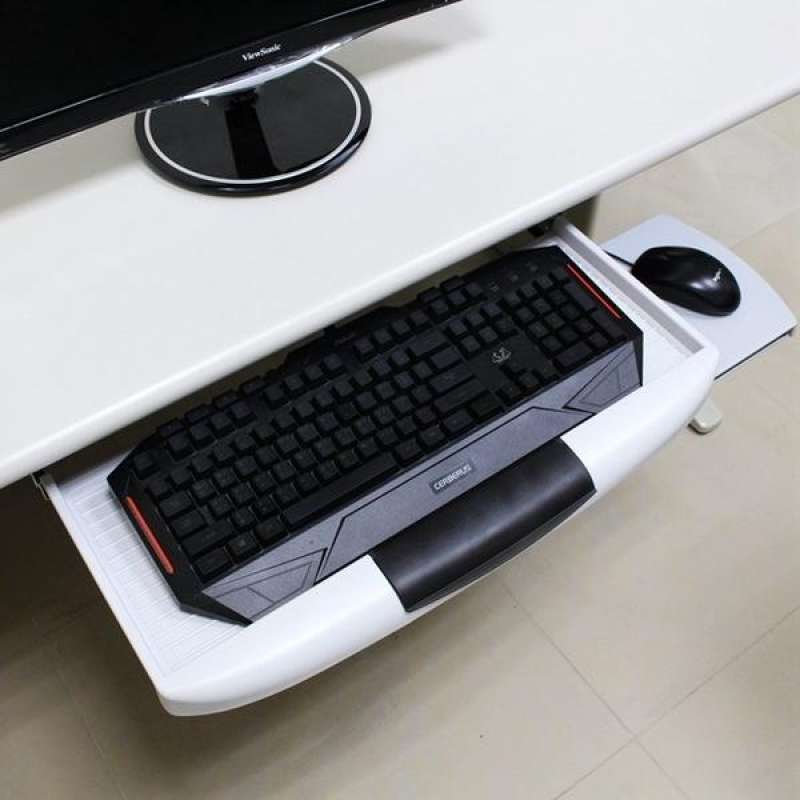 Jual Taiwan-made slide-type computer keyboard mouse rack storage drawer ...