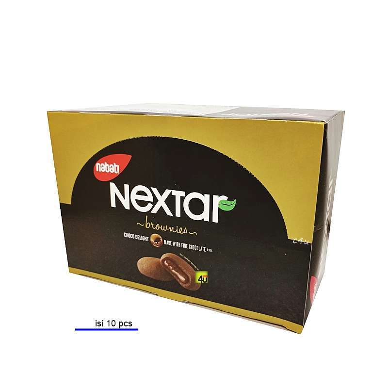 Promo Nextar CHOCO BROWNIES Cookies Choco Delight - 1 kotak isi 10 pcs ...