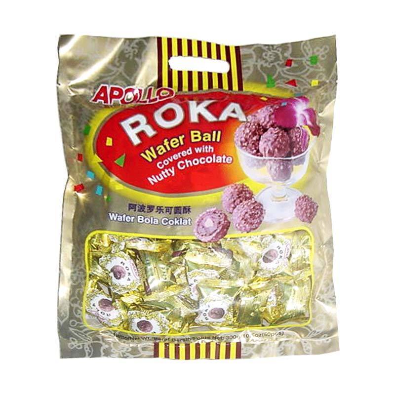 Jual WHS - Apollo Roka Chocolate Wafer Ball [50 pcs/300 g] di Seller ...