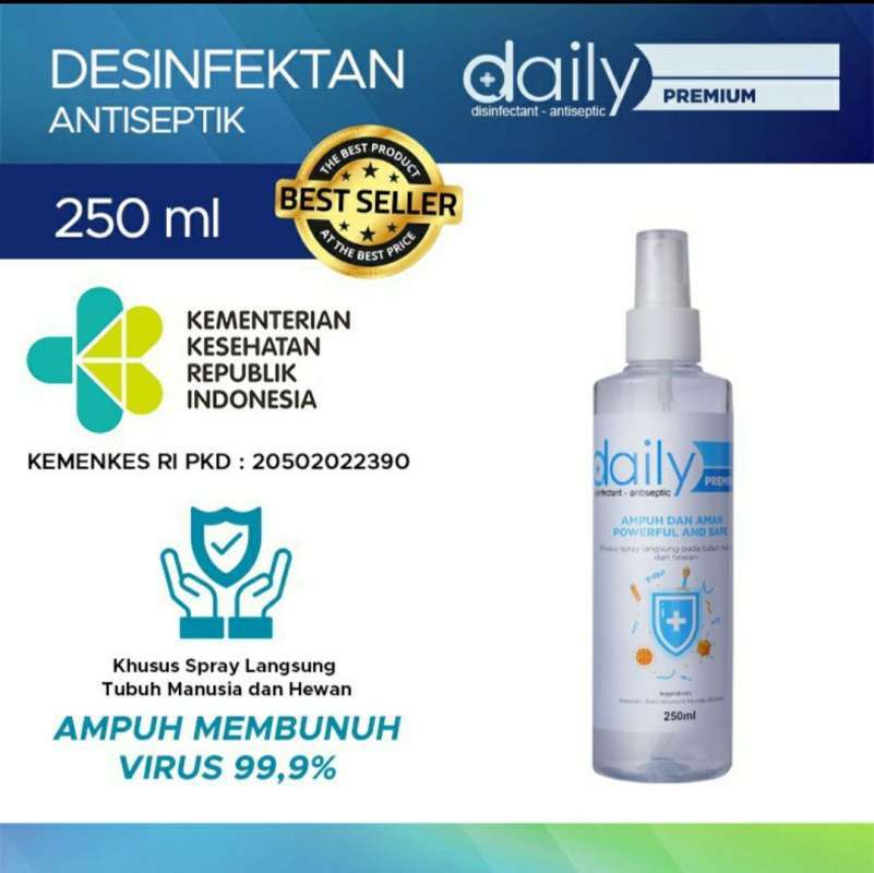 Jual desinfektan daily premium antiseptic 250ml di Seller Healthcare ...