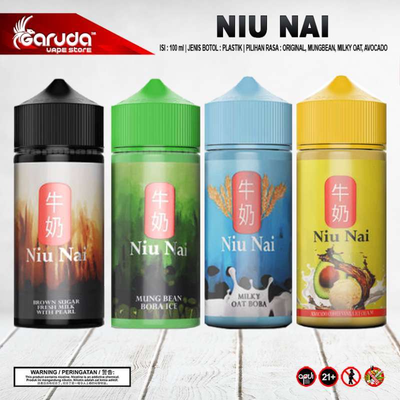 Jual Liquid Niu Nai Series Pod Packers 3MG 100ml Bercukai MUNGBEAN di ...
