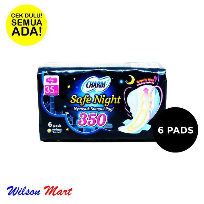 Jual CHARM SAFE NIGHT WING 35 CM 6 PADS di Seller Wilson Mart Official ...