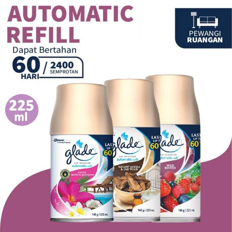 Promo Glade Matic Spray Pengharum Ruangan Otomatis Refill 225 Ml Diskon ...