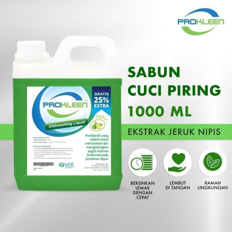 Promo Prokleen Sabun Cuci Piring Dishwashing Prokleen 1000ml ...