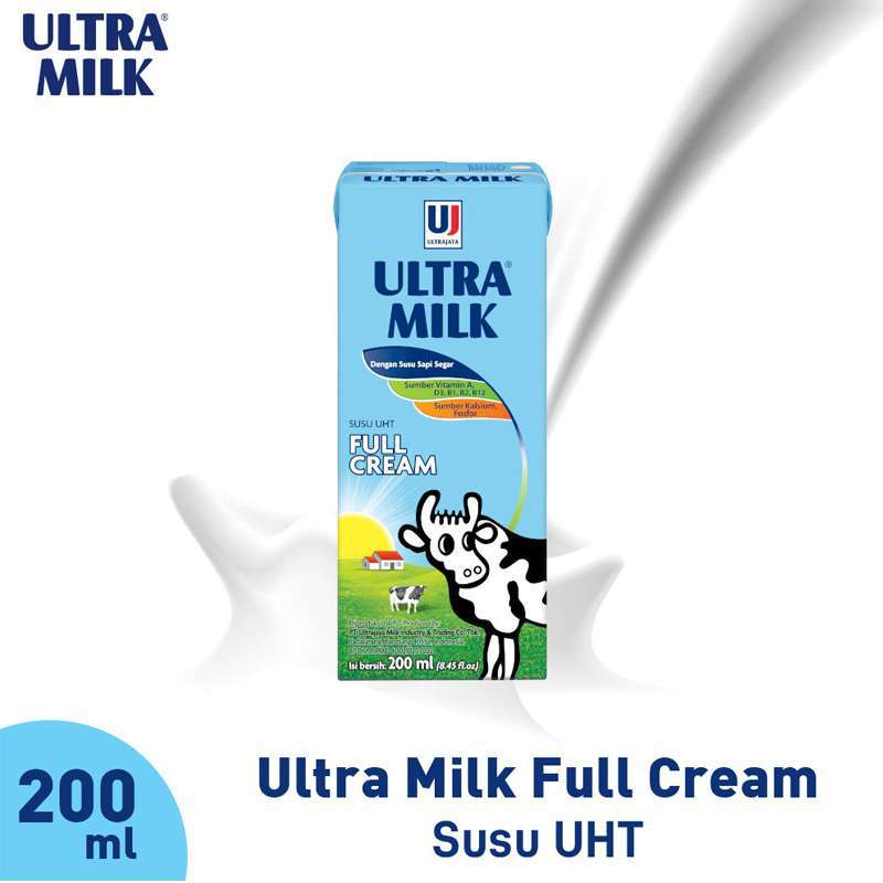 Jual ULTRA MILK Plain Slim Susu UHT 200ml di Seller Alfamidi Official ...