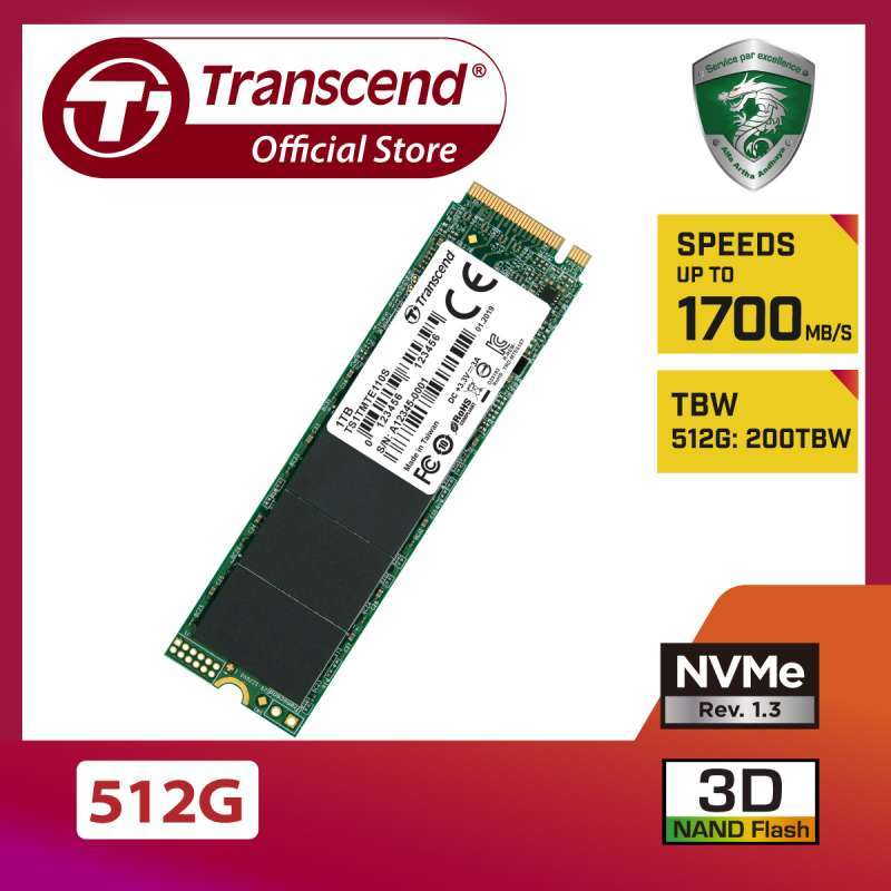 Jual Transcend SSD M.2 PCIe MTE110S NVME [512GB] di Seller Transcend Official Store - Kota ...