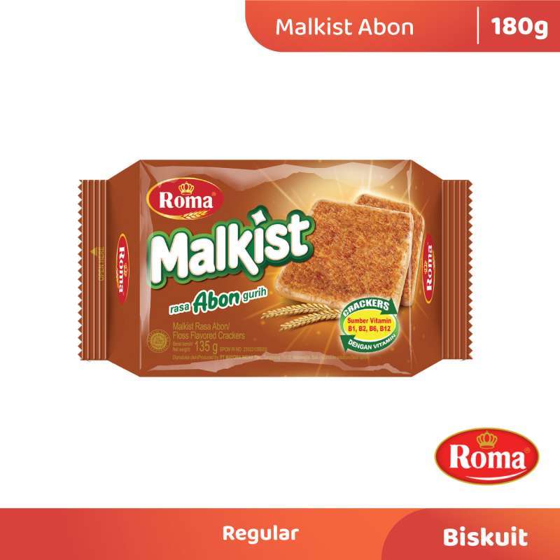 Jual ROMA Malkist Abon Crackers Biskuit [135 g] di Seller Mayora ...