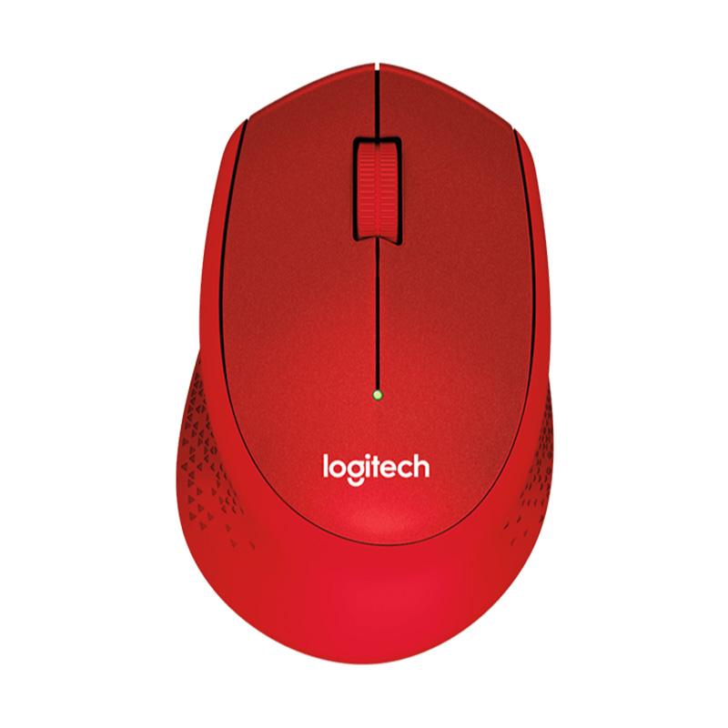 Promo Logitech M331 Silent Plus Wireless Mouse - Red [Original] Diskon ...