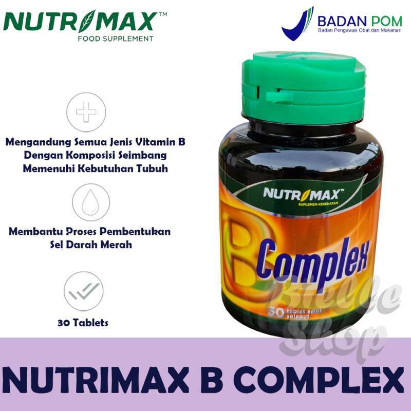 Jual Nutrimax Vitamin B Complex [30 Tablet] di Seller Bielle's Shop ...