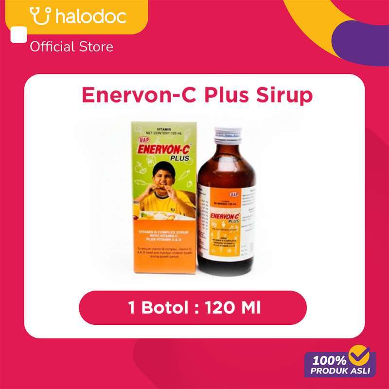 Promo Enervon-c Plus Sirup 120 Ml Diskon 17% Di Seller Halodoc Official ...
