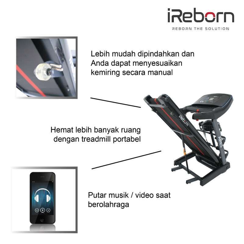 Promo Treadmill Elektrik Ireborn Aires Alat Fitness (jabodetabek ...