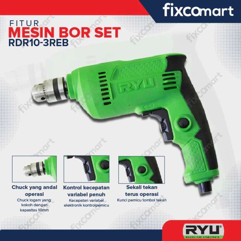 Promo Ryu Mesin Bor Rdr 10-3 Reb Diskon 23% Di Seller Fixcomart.com ...