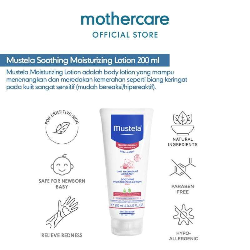 Promo Mustela Soothing Moisturizing Lotion for Very Sensitive Skin ...