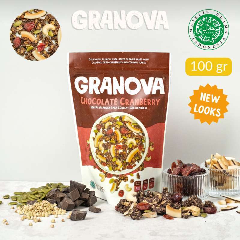 Promo Granova - Granola Chocolate Cranberry [100 g] Diskon 21% di ...