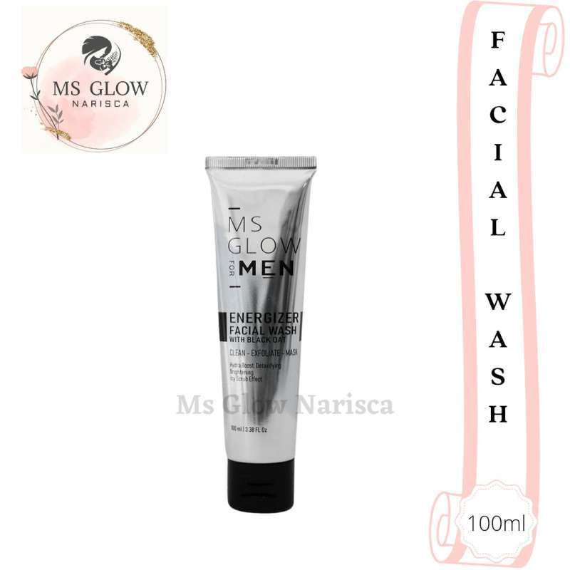 Jual Ms Glow For Men Energizer Facial Wash di Seller Ms Glow Narisca ...
