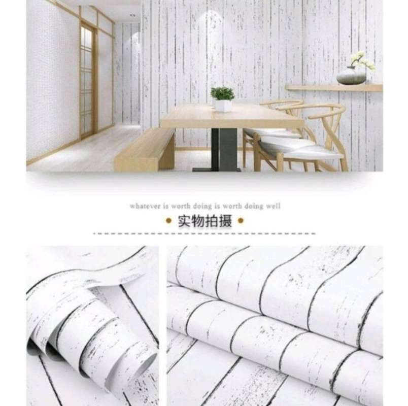 Jual Wallpaper Dinding Ukuran 45 Cm X 10 M Motif Tema Garis Hitam Putih