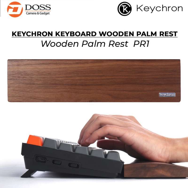 Promo DOSS Keychron Keyboard Wooden Palm Rest PR1 / Palmrest PR1 Diskon ...