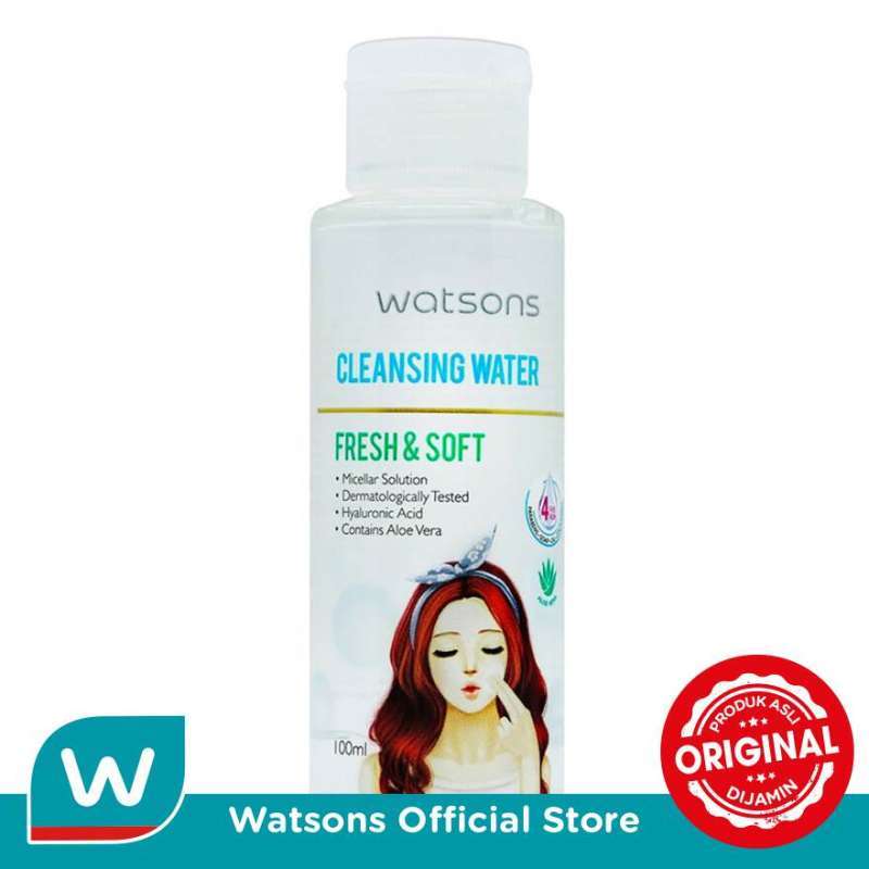 Promo Watsons Cleansing Water Gentle & Mild 100ml Diskon 49% di Seller ...