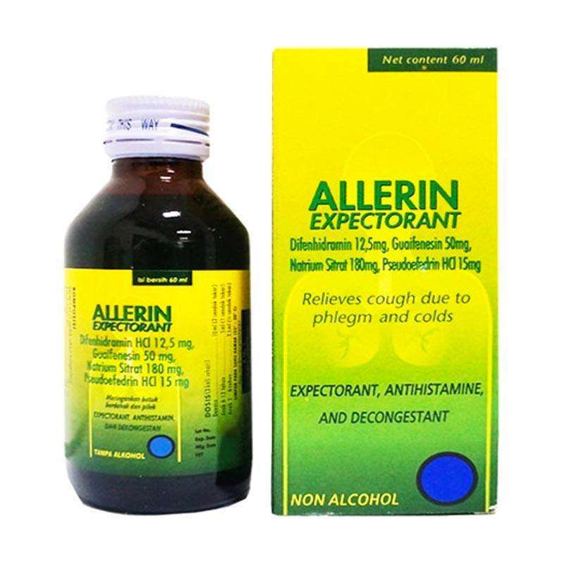 Jual WHS – Allerin Expectorant Obat Batuk [60 mL] di Seller MOSE Mart ...