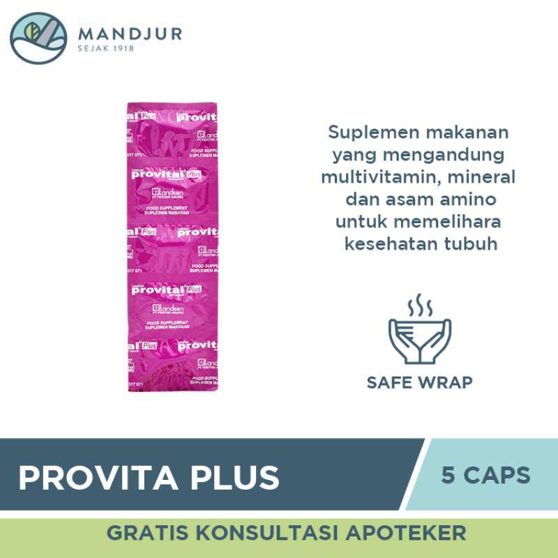 Jual Provital Plus 5 Kapsul - Multivitamin Jaga Daya Tahan Tubuh Di ...