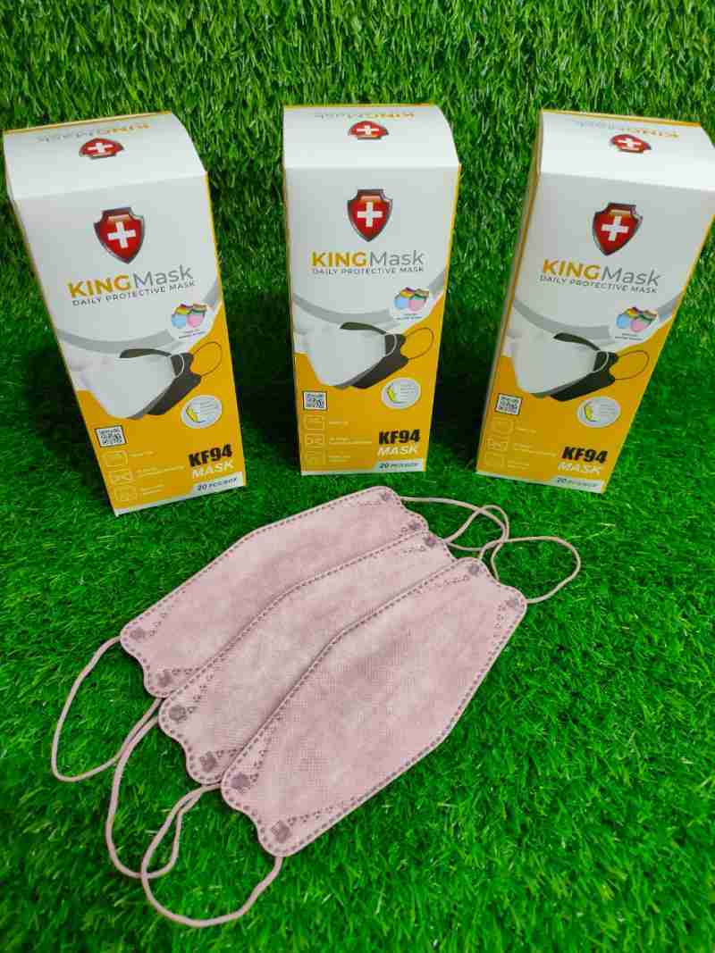 Jual Masker KF94 KING MASK Warna Tali Senada Premium KF 94 Mask 1 Box ...