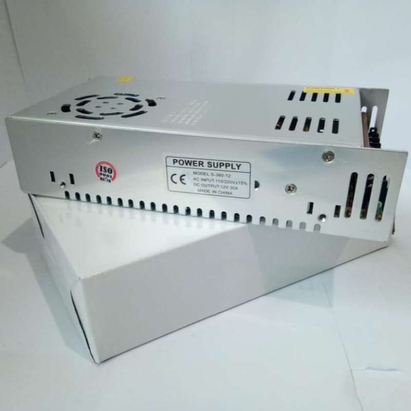 Jual Power Supply Switching 12V 30A 360 Watt Cocok Untuk CCTV LED RADIO ...