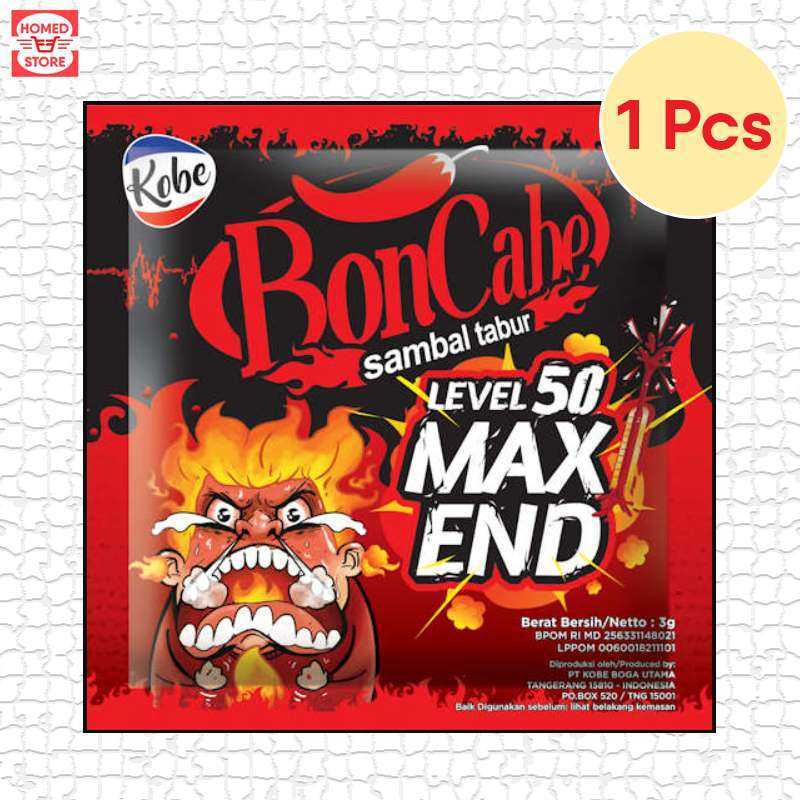 Promo Kobe BonCabe Level 50 Max End Sambal Tabur Sachet Diskon 4% di ...