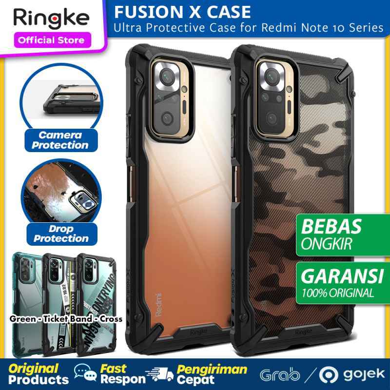 Jual Original Ringke Fusion X Case Xiaomi Redmi Note 10S 2021 - Anti ...