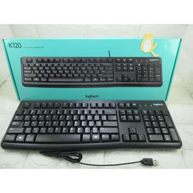 Jual Keyboard Computer / komputer kabel USB Merk Logitech Type K120 di ...