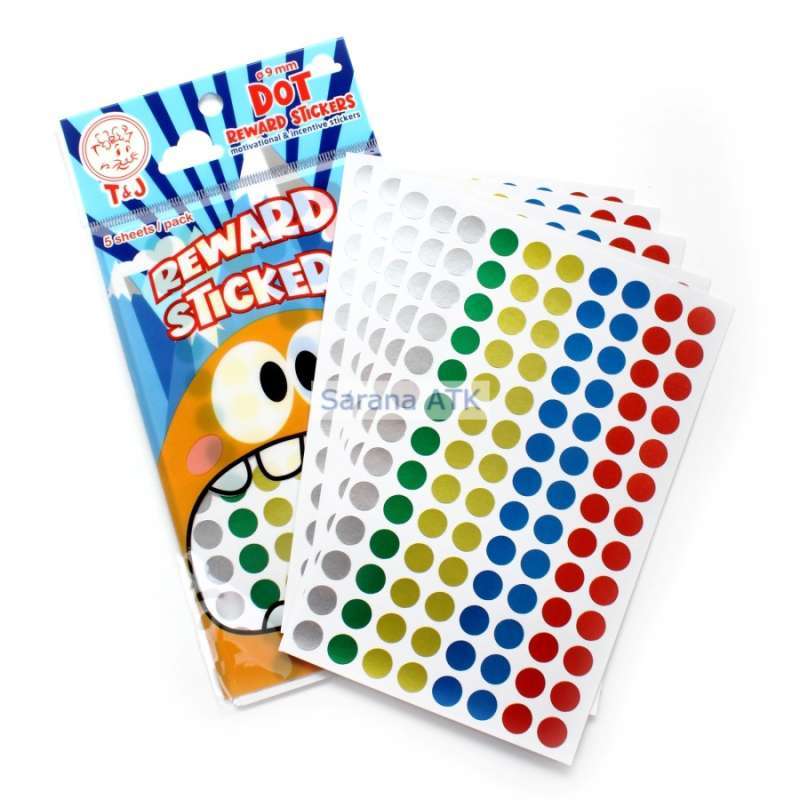 Jual TOM and JERRY Label REWARD STICKER DOT 9MM [ Pad ] di Seller ...