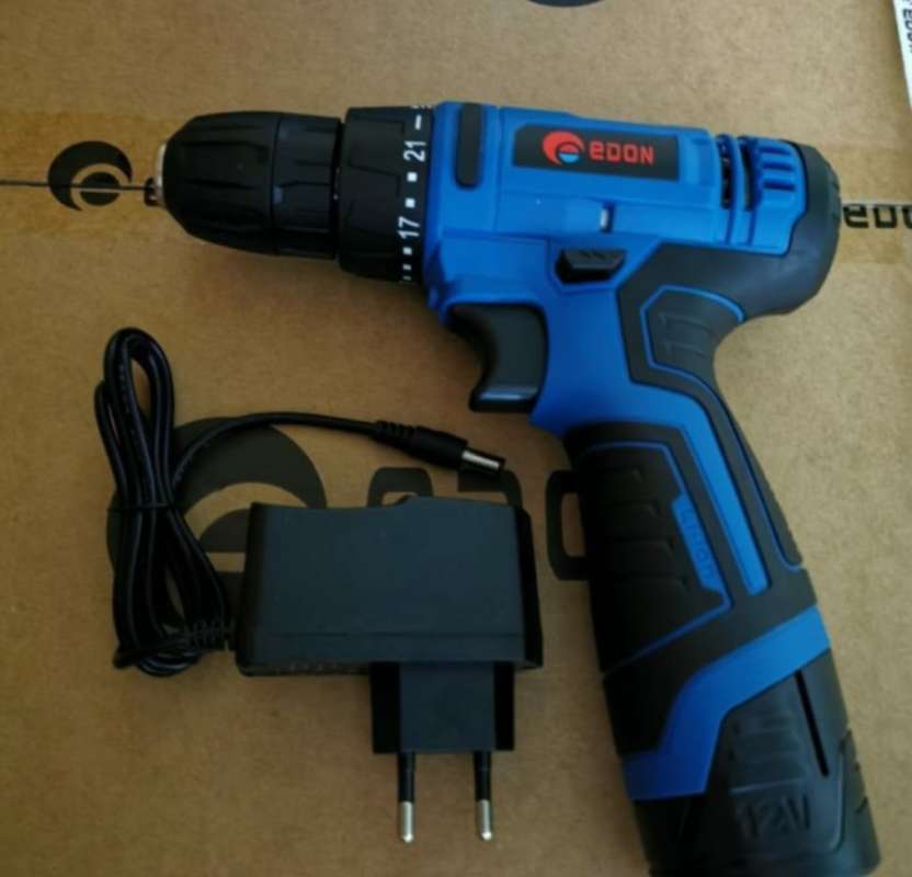 Jual Edon ED3 1210 NEW MESIN BOR CORDLESS BATERAI CAS KAYU DAN BESI di ...