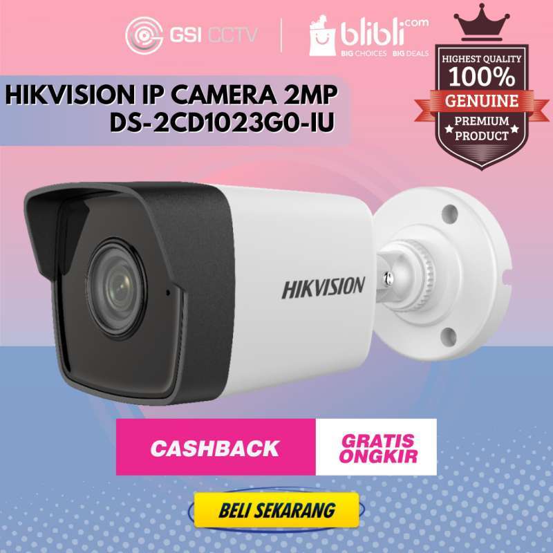 Jual HIKVISION IP Camera 2 MP DS-2CD1023G0-IU (Support Audio) READY STOCK !! di Seller GSI CCTV ...