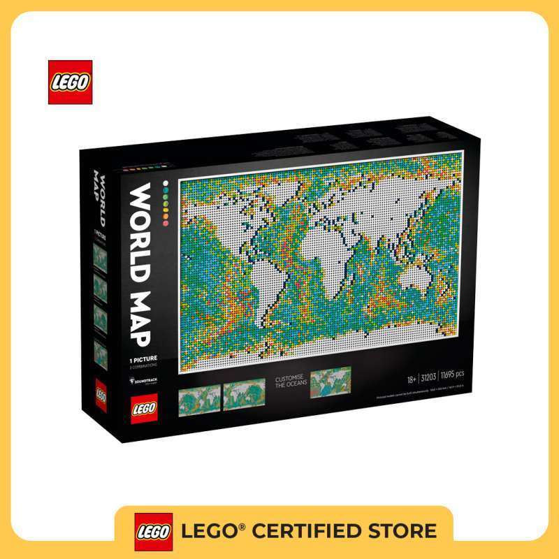 Jual LEGO 31203 ART World Map di Seller BricksID Official Store ...