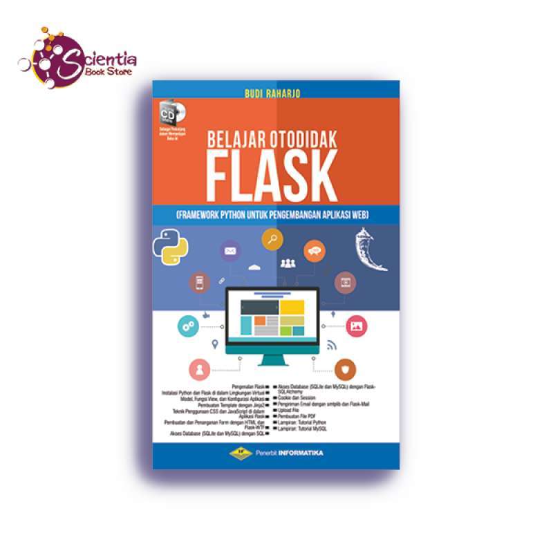 Promo Buku Belajar Otodidak Flask + Cd-framework Python Pengembangan ...