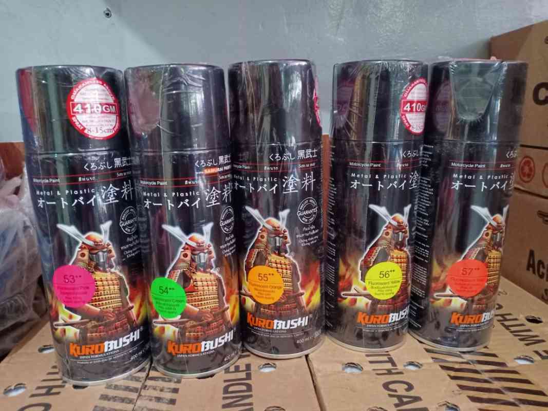 Promo Pilok Pilox Cat Semprot Samurai Paint Kurobushi Fluorescent Warna ...
