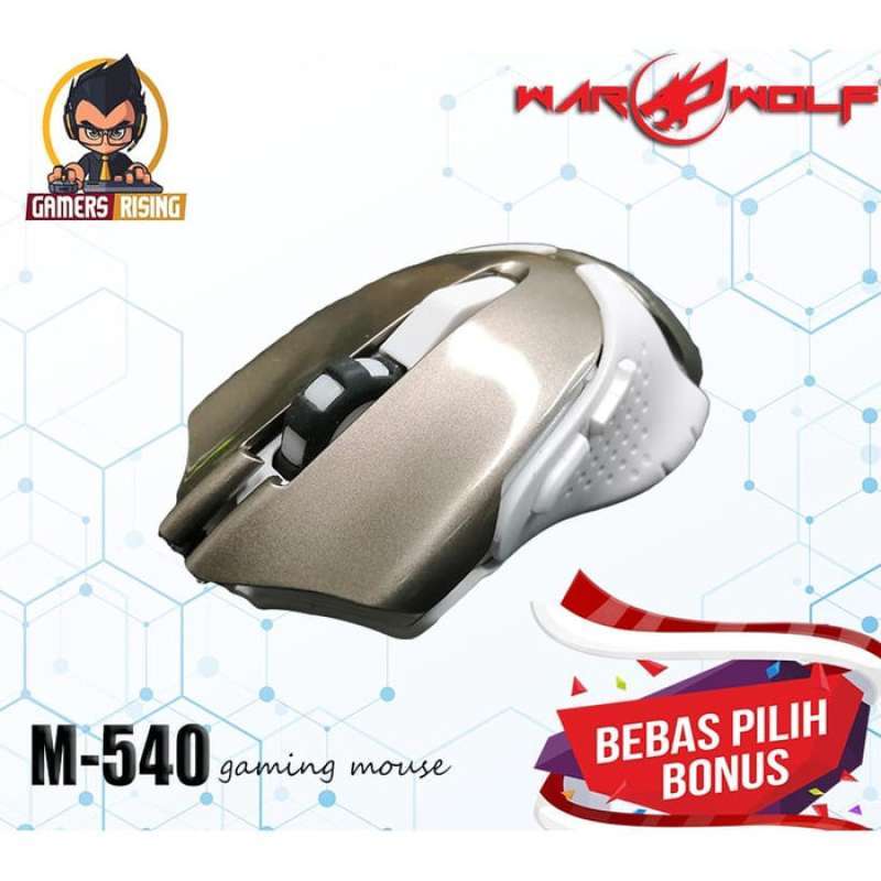 Promo MOUSE GAMING WARWOLF Q5 FOR FPS GAME HIGH RESPONSE Diskon 50% di ...