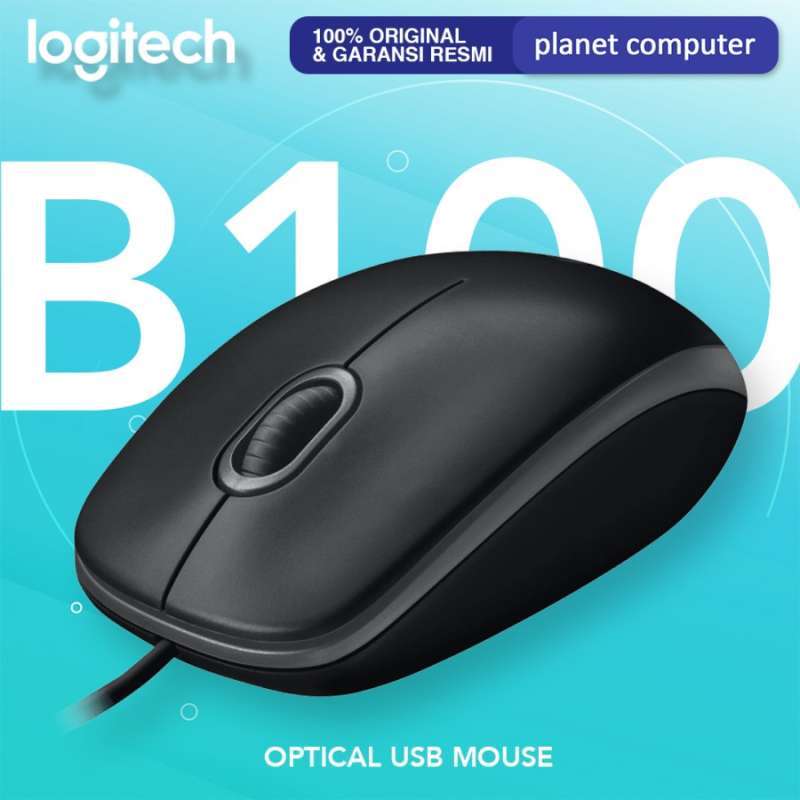Jual Logitech B100 Optical Usb Mouse Garansi Resmi Mouse Komputer di ...