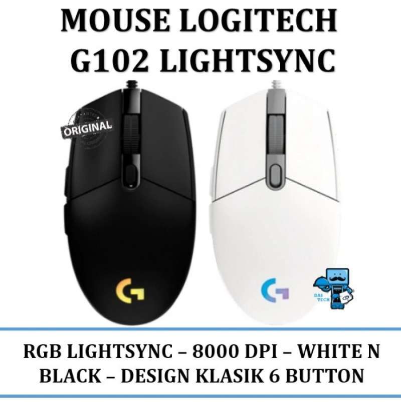 Promo Mouse Gaming logitech G102 Prodigy Gaming Mouse - Putih Diskon 38 ...