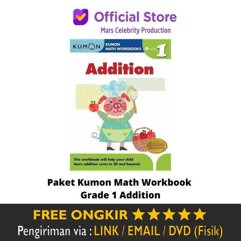 Promo Paket Kumon Math Workbook Grade 1 Addition Full Version Terbaru ...
