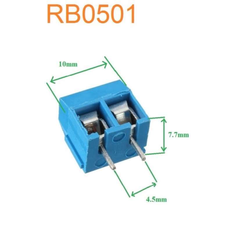 Jual Unik Terminal Block 2P Screw 2 Pin Skrup PCB Cable Connector ...