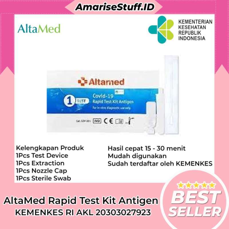 Jual Best Deal Swab Antigen Hidung Mandiri Kit Altamed Izin Edar ...