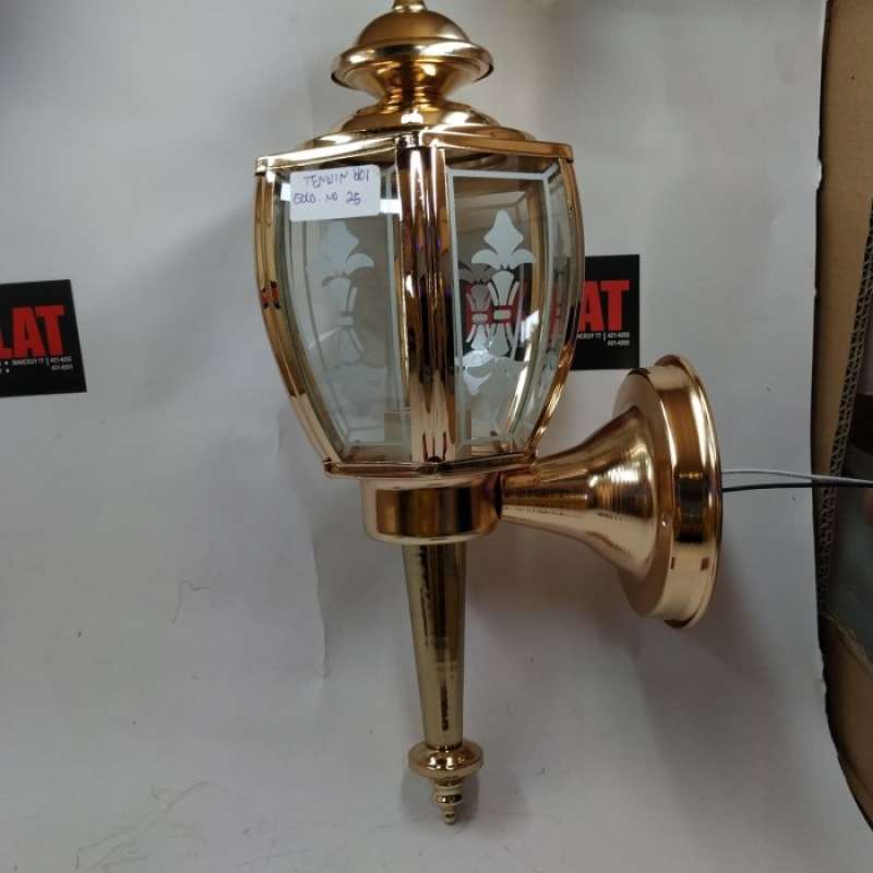 Promo Lampu dinding antik atau dokar tipe 801 warna Gold Diskon 4% di ...