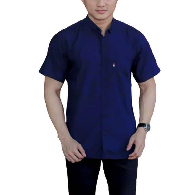 Promo Baju Kemeja Jumbo Polos Pria Lengan Pendek XXL-XXXL Baju Pria BigSIze Diskon 54% di Seller ...